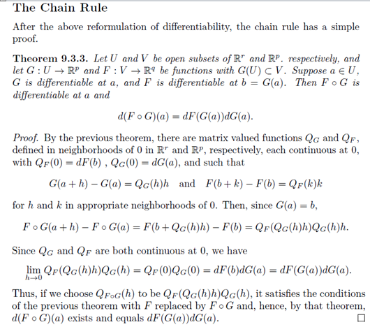 Chain Rule Proof