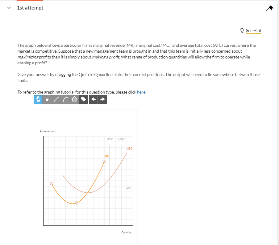 Solved 1st attempt See Hint The graph below shows a | Chegg.com Solved 1st attempt See Hint The graph below shows a | Chegg.com