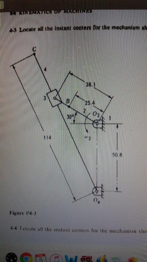 Solved Using instant center method, if w2 = 150 r/min ; | Chegg.com