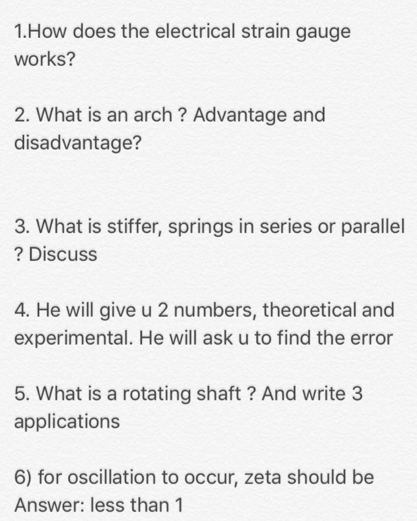 Solved How does the electrical strain gauge works? What is | Chegg.com