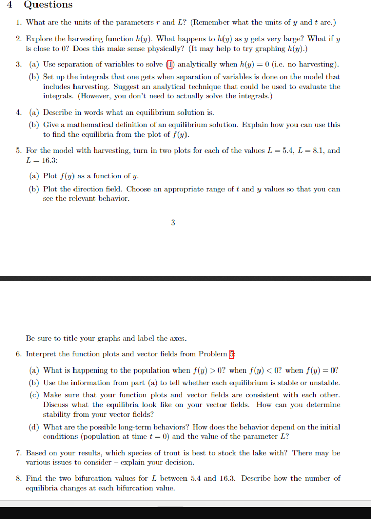 Solved Help me interpret east differential equations with | Chegg.com