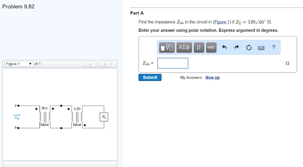 Solved Find the impedance Z_ab in the circuit in (Figure 1) | Chegg.com