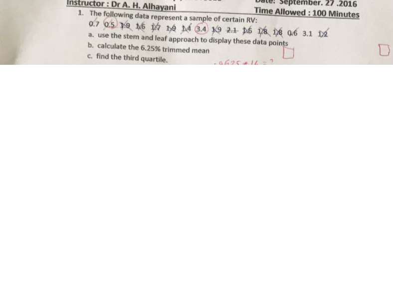 Solved ate: September. 27 .2016 Time Allowed: 100 Minutes | Chegg.com