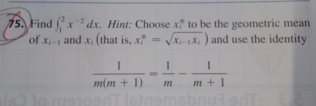 Solved 5) Find i2x-2 dr. Hint: Choose x产to be the geometric | Chegg.com