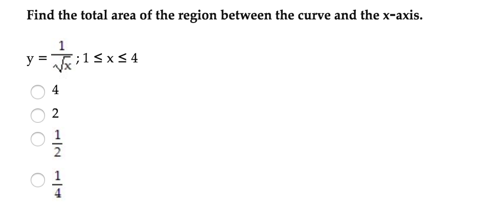 Solved Find the total area of the region between the curve | Chegg.com