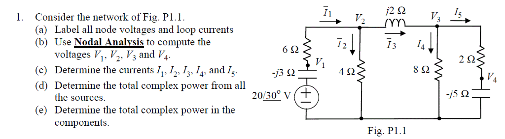 Solved Consider the network of Fig. P1.1. (a) Label all | Chegg.com