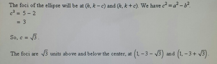 Solved In Exercise, graph each ellipse and give the location | Chegg.com