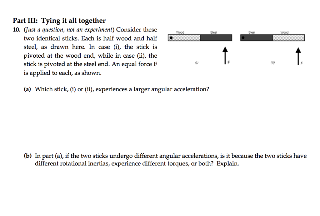 Solved Part III: Tying it all together 10. (Just a question, | Chegg.com