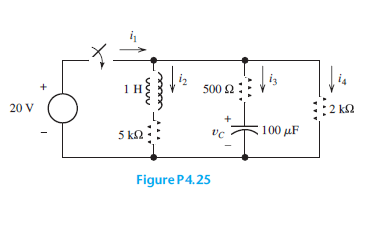 Solved Solve for the steady-state values of i1, i2, i3, i4, | Chegg.com