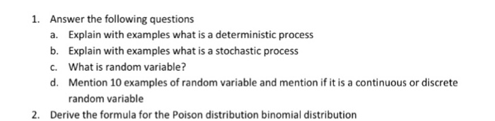Solved Answer the following questions Explain with examples | Chegg.com