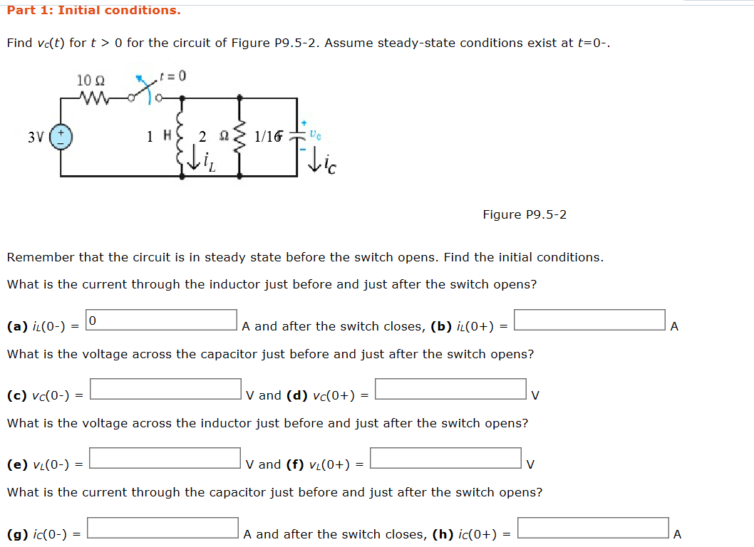 Solved Find Vc(t) for t > 0 for the circuit of Figure | Chegg.com