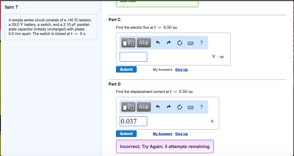 Solved A simple series circuit consists of a 140 ohm | Chegg.com