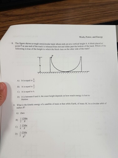 Solved Period: AP Physics 1: Work, Power, and Energy | Chegg.com