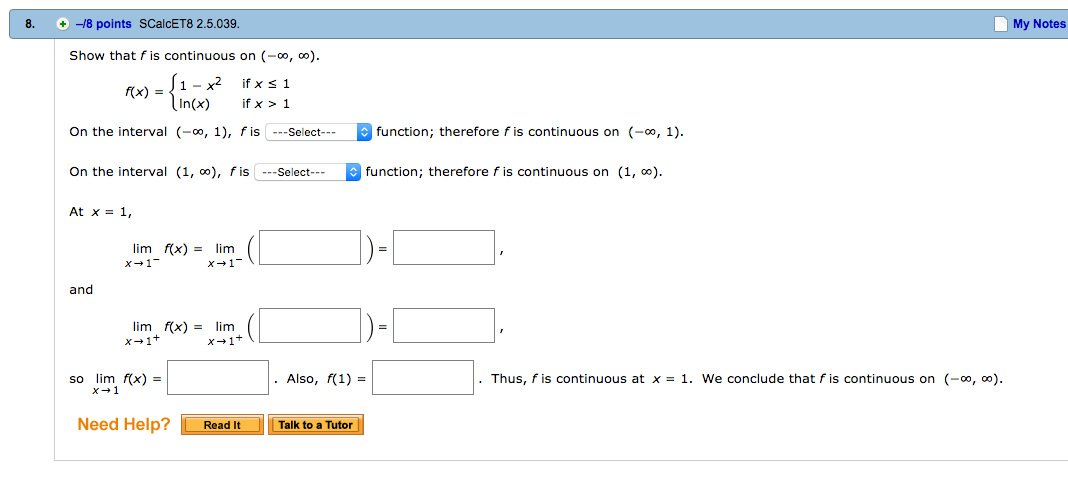 Solved 5.+-/1 points SCalcET8 2.5.023. How would you "remove | Chegg.com
