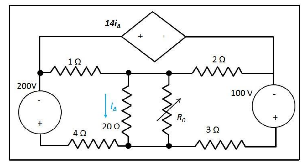 Solved Problem #3 The variable resistor in the circuit shown | Chegg.com
