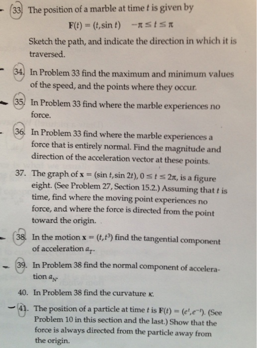 Solved #33, 34, 35, 36, 38, 39, and 41 please? | Chegg.com