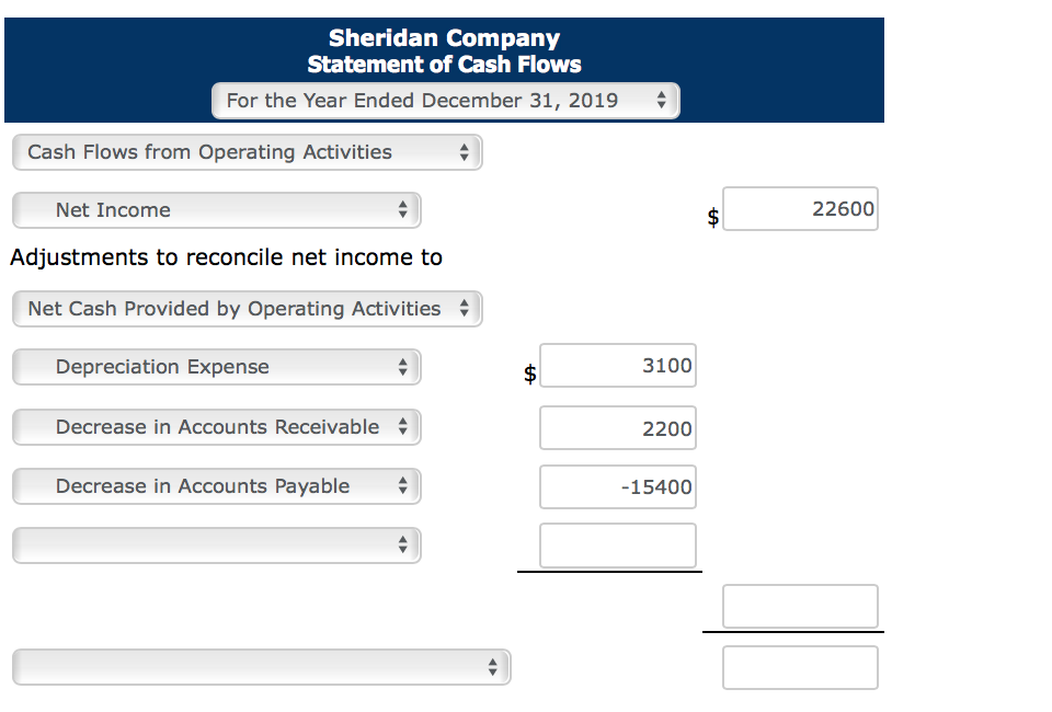 Solved Exercise 12-8 (Part Level Submission) Sheridan | Chegg.com
