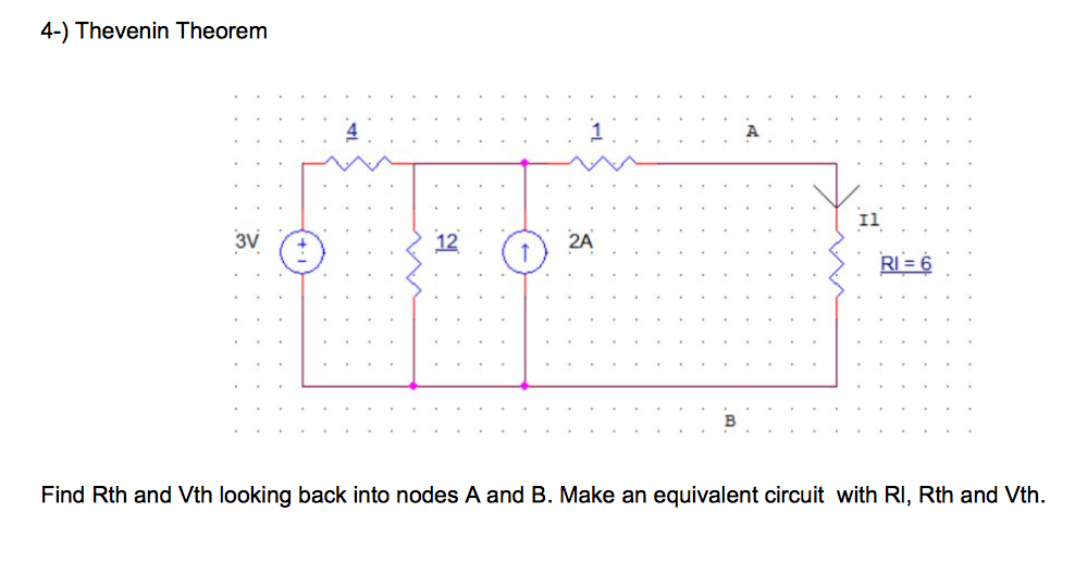 Solved Thevenin Theorem Find Rth and Vth looking back into | Chegg.com