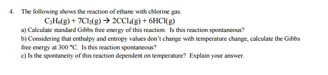 Solved 4. The following shows the reaction of ethane with | Chegg.com