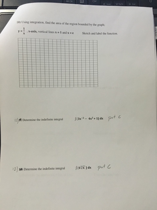 Solved Using integration find the area of the region bounded | Chegg.com