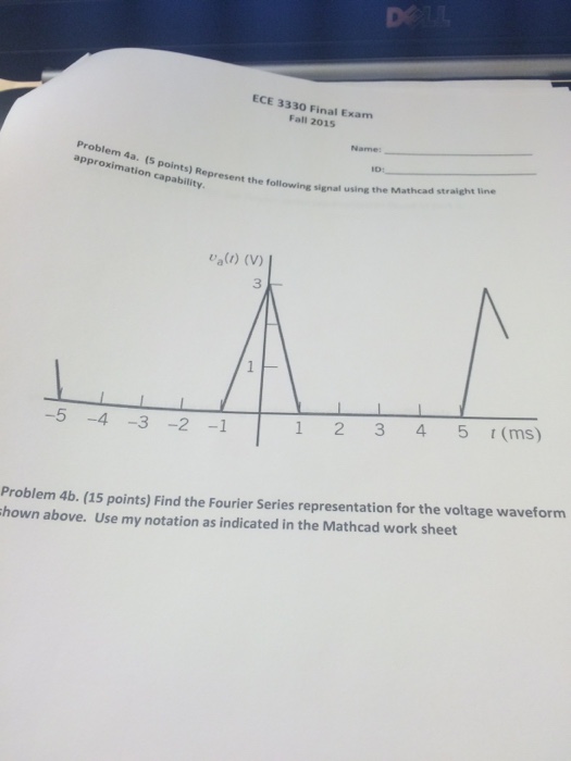 Solved Represent the following signal using the Mathcad | Chegg.com