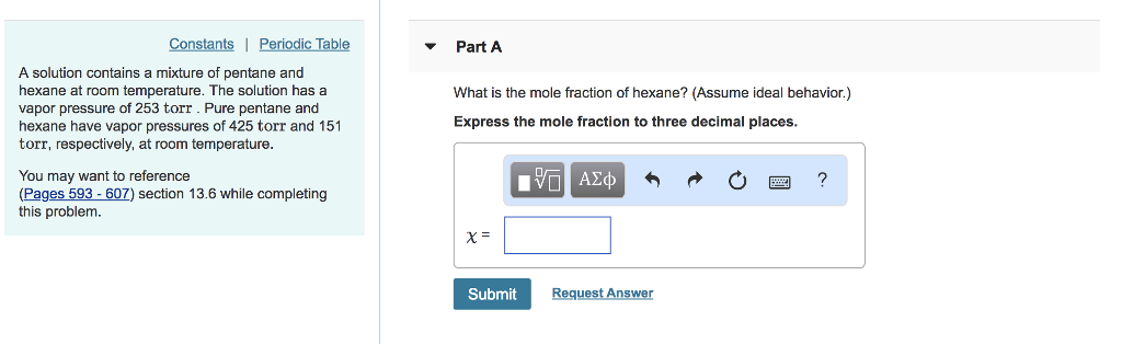 Solved Constants| Periodic Table Part A A solution contains | Chegg.com