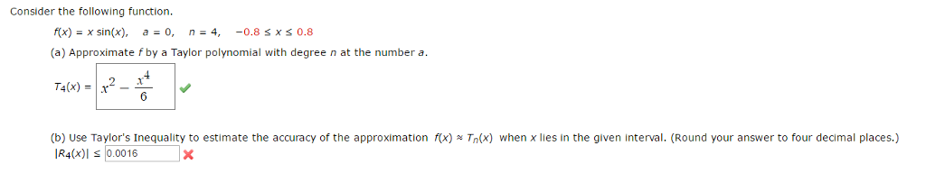 Solved Consider the following function. f(x) = x sin(x), a = | Chegg.com