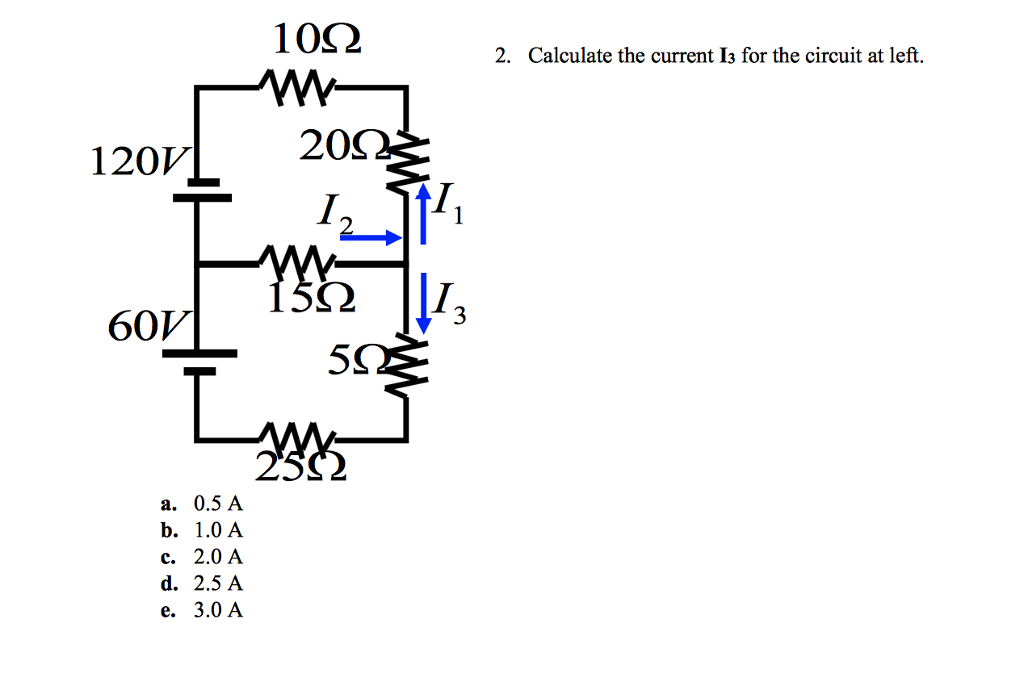 Solved Calculate the current I_3 for the circuit at left. | Chegg.com