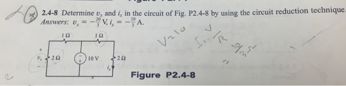 Solved /492.서 Determine, andhinthecircuitofFig.P248by | Chegg.com