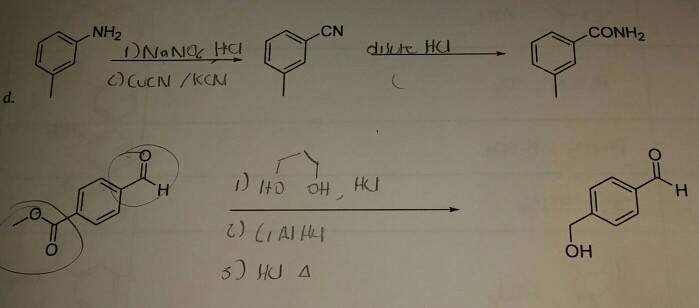 Solved NH2 CN CONH2 diute H OCuCN /Kau d. .O OH | Chegg.com