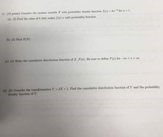 Solved Consider the random variable X with probability | Chegg.com