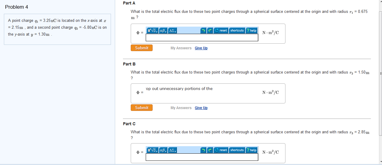 Solved A point charge q1 = 3.25nC is located on the x-axis | Chegg.com