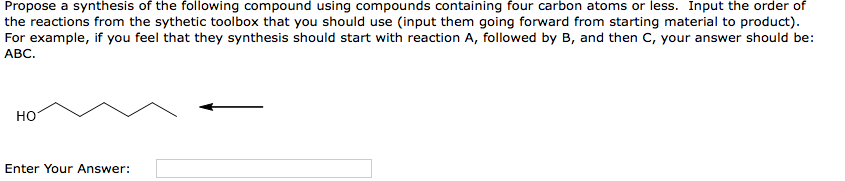 Solved Propose a synthesis of the following compound using | Chegg.com