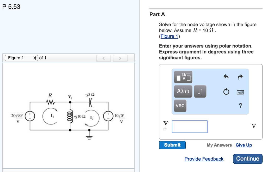 Solved Solve for the node voltage shown in the figure | Chegg.com