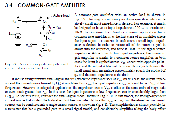 Solved Derive small signal model of common gate amplifier | Chegg.com