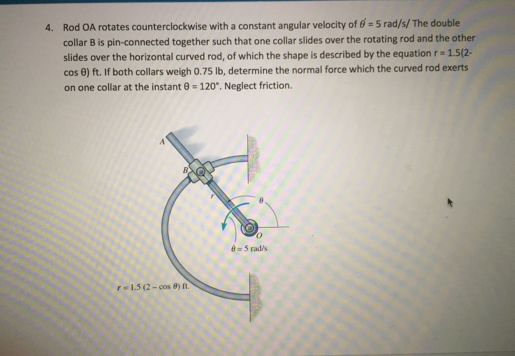 Solved Rod OA rotates counterclockwise with a constant | Chegg.com Solved Rod OA rotates counterclockwise with a constant | Chegg.com