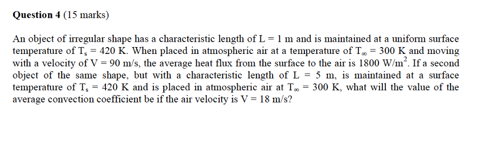 Solved An object of irregular shape has a characteristic | Chegg.com