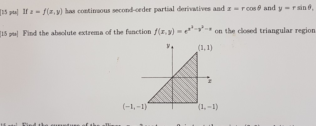 Solved 15 pts] If z = f(x,y) has continuous second-order | Chegg.com