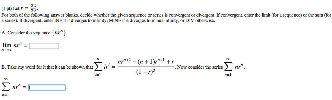 Solved Let r = 22/29. For both of the following answer | Chegg.com