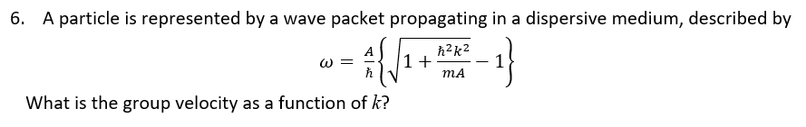 Solved A particle is represented by a wave packet | Chegg.com