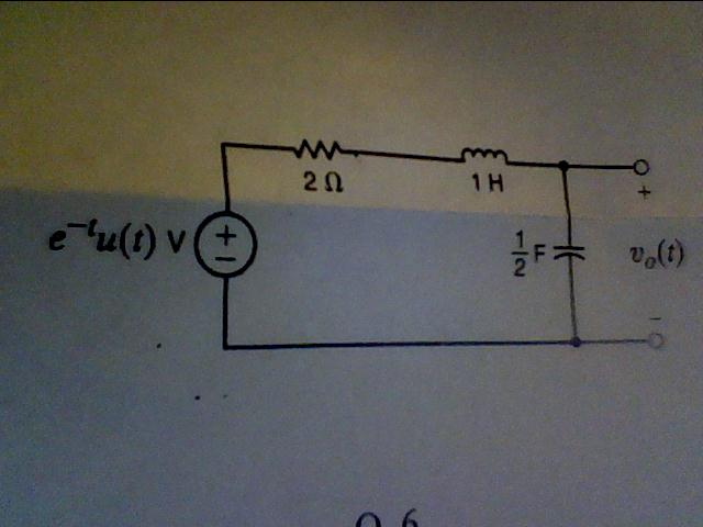 Solved For the circuit shown find Vo(t) using LaPlace | Chegg.com