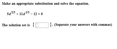 Solved Make an appropriate substitution and solve the | Chegg.com