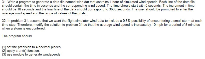 Solved 31 Write A Program To Generate A Data File Named 3876