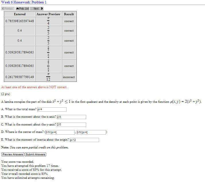 Solved Week 6 Homework: Problem 1 At least one of the | Chegg.com