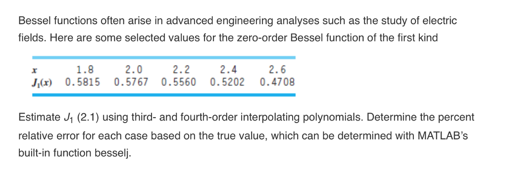 Solved Bessel functions often arise in advanced engineering | Chegg.com