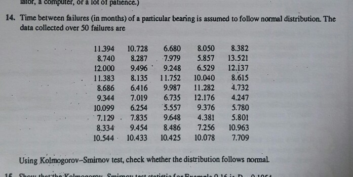 Solved lator, a computer, or a lot of patience.) 14. Time | Chegg.com