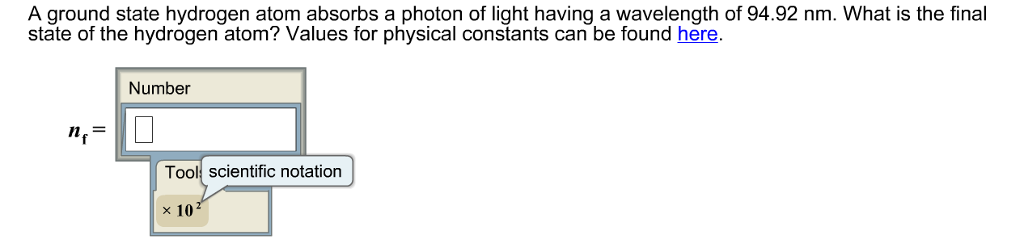 Solved A Ground State Hydrogen Atom Absorbs A Photon Of