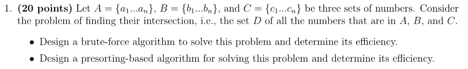 Solved The answer is just a few lines for each and can be | Chegg.com