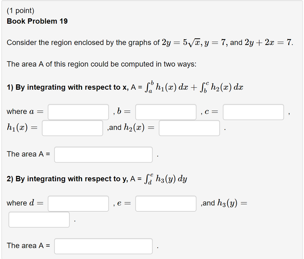 Solved Consider the region enclosed by the graphs of | Chegg.com