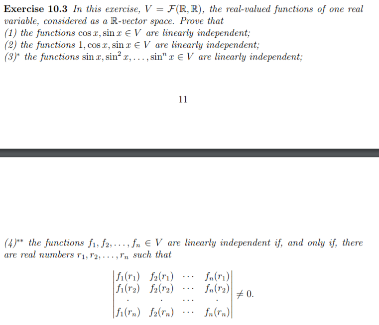 Solved Exercise 10.3 In this erercise, V F(R, R), the | Chegg.com